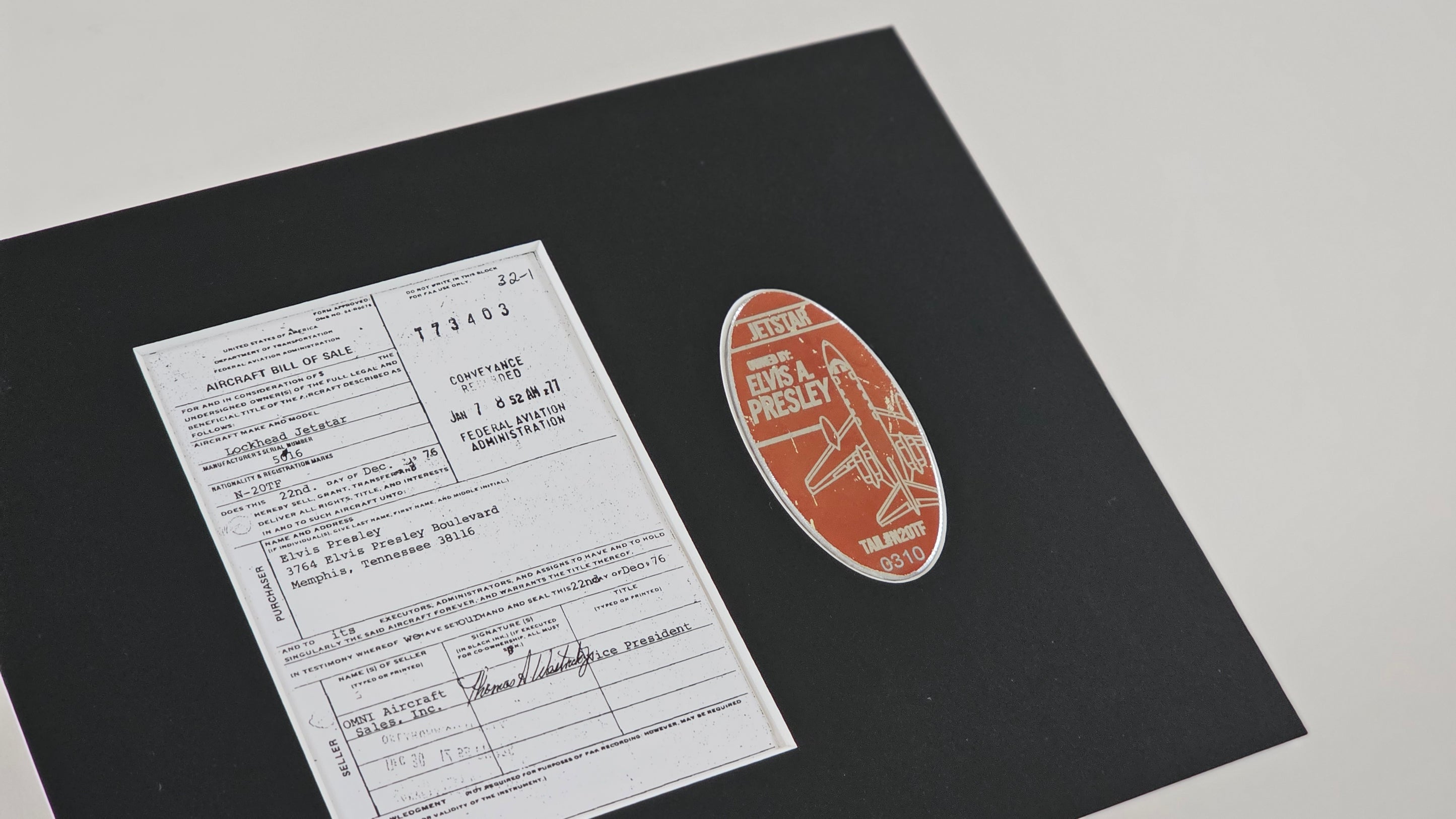 Elvis Jetstar Tag #0100-0999 Gold Level – Save The 310 Jimmy's World